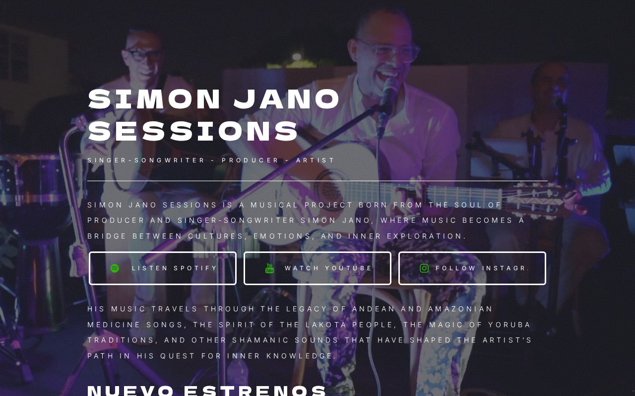 SIMON JANO SESSIONS
